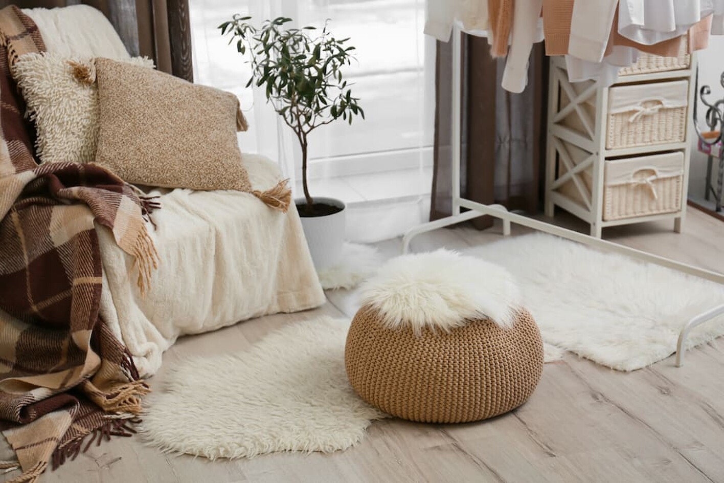 Transform your sofa with throws and cushions! Learn how to drape a ...